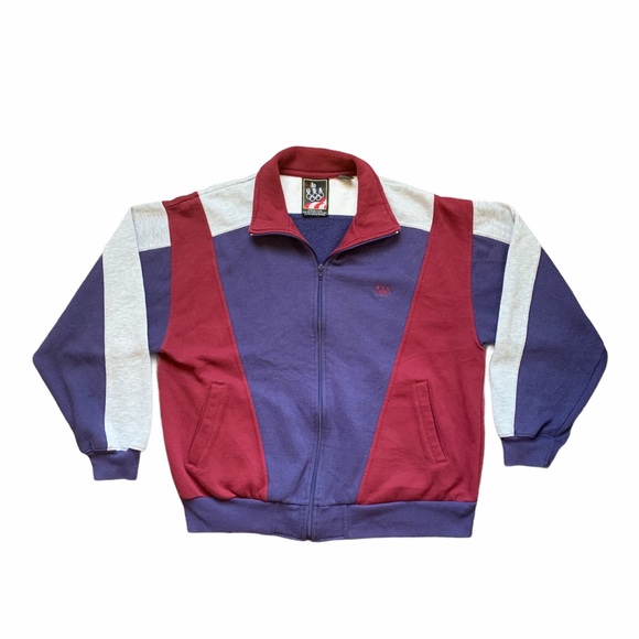 Jackets & Coats | Usa Olympic Color Block Warmup Jacket | Poshmark
